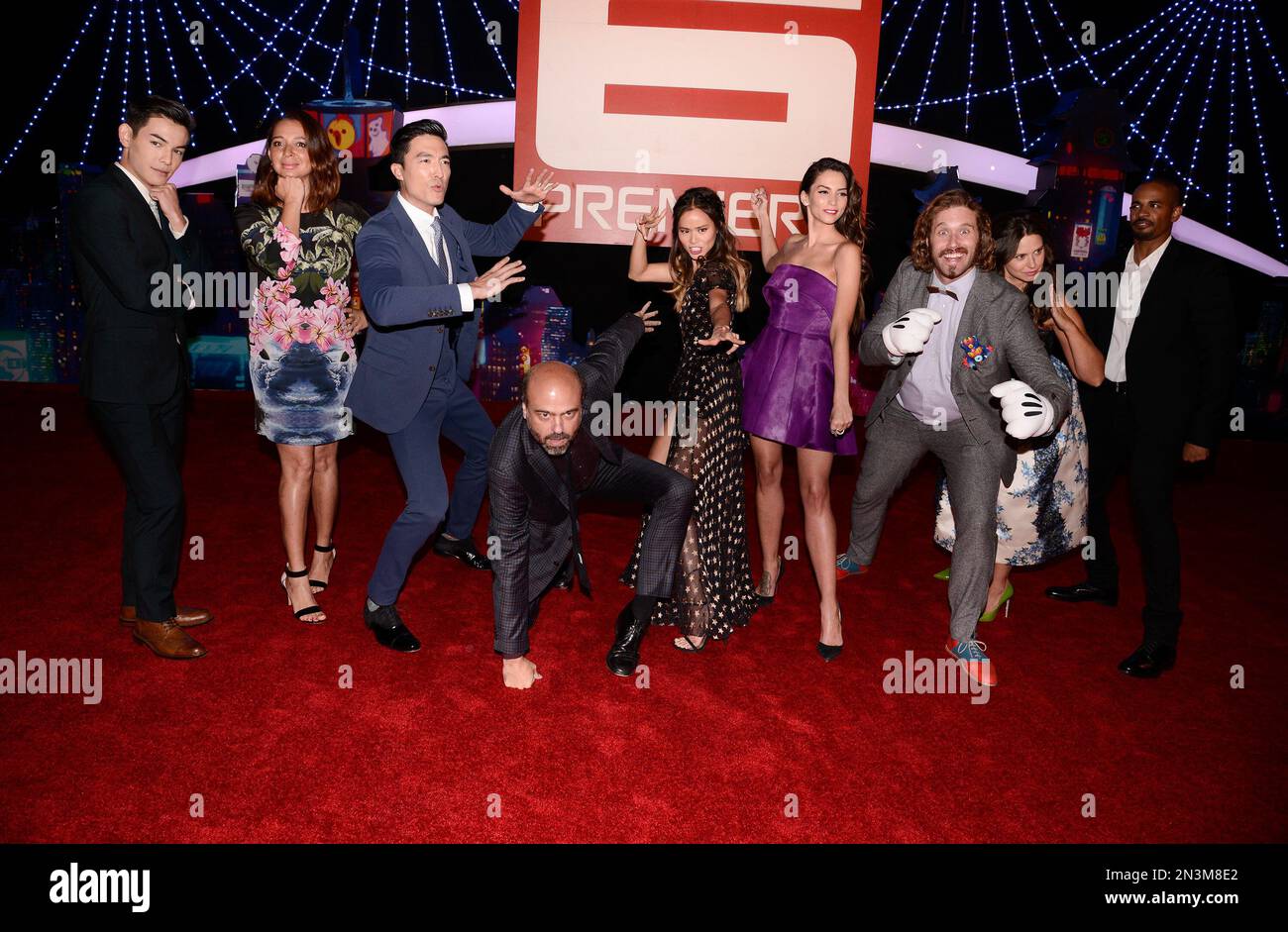 From left to right, actor Ryan Potter, actress Maya Rudolph, actor ...