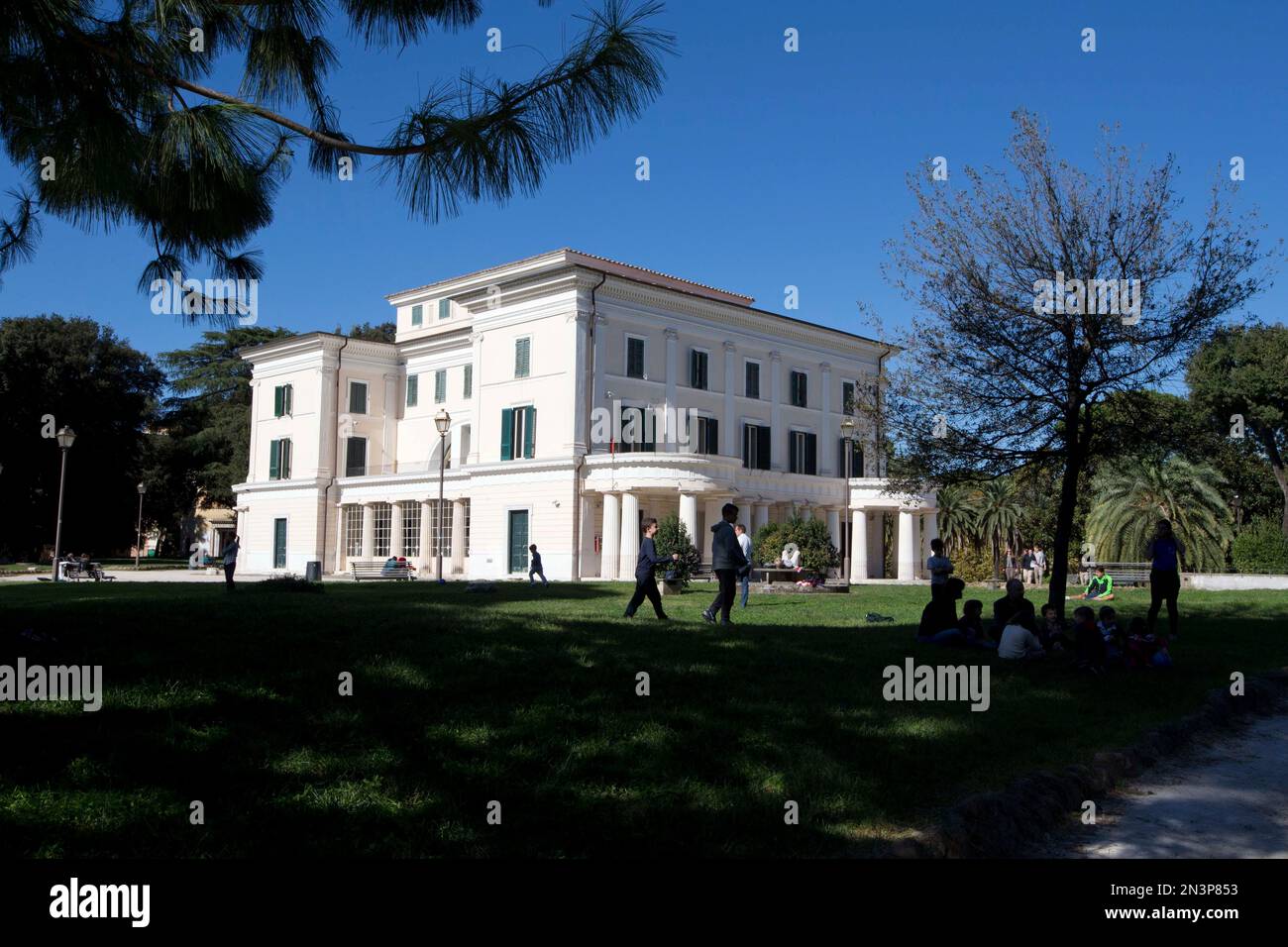 A view of Benito Mussolini's residence Villa Torlonia, in Rome ...