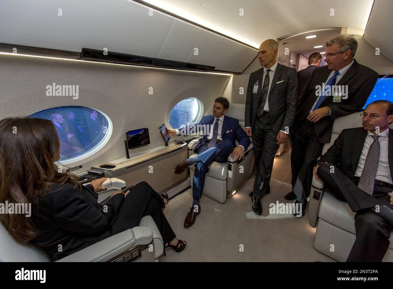 Flexjet Chairman Kenn Ricci, his executive team and his wife get a feel ...