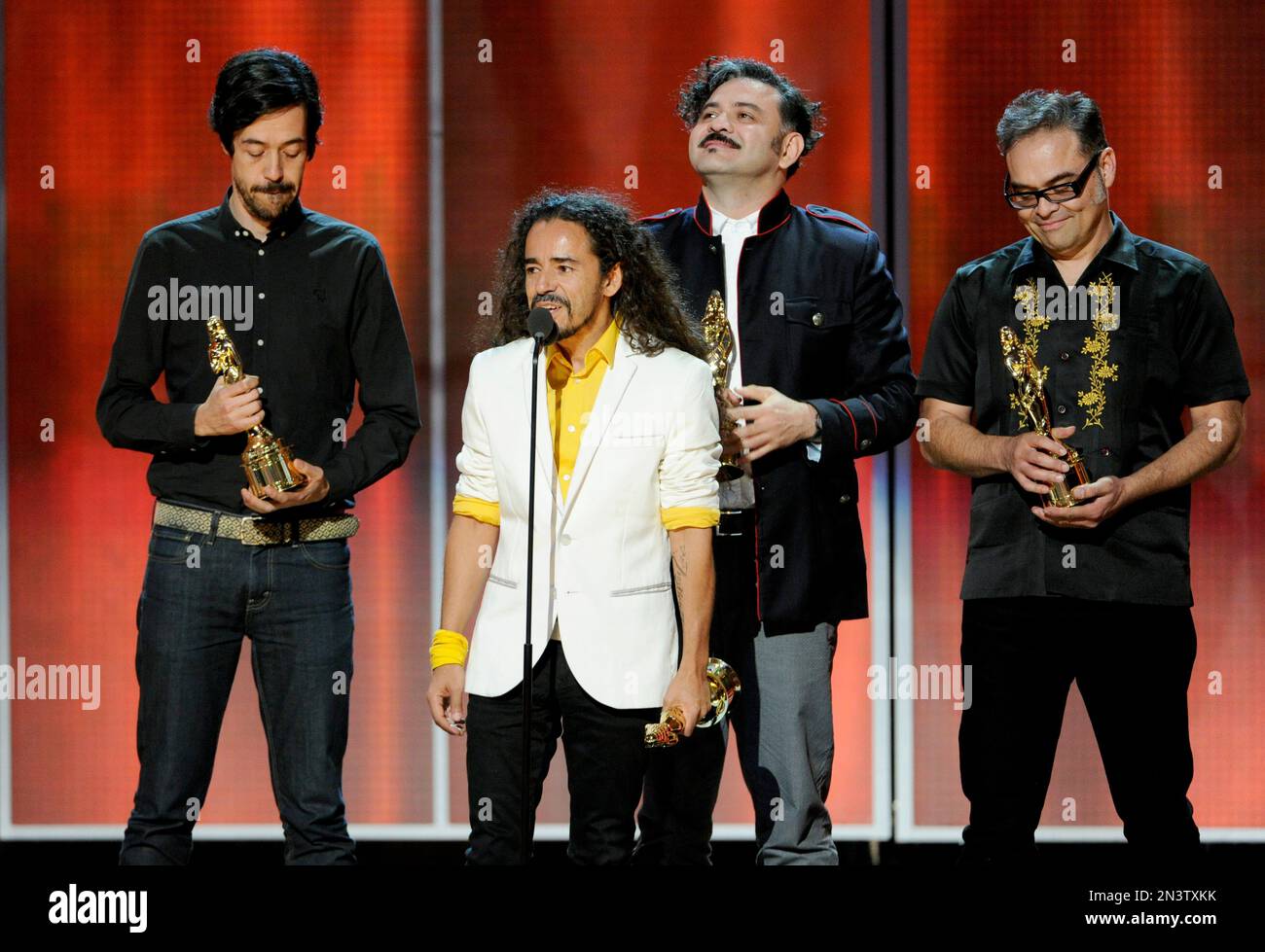 Emmanuel del Real, and from left, Ruben Albarran, Enrique Rangel and ...