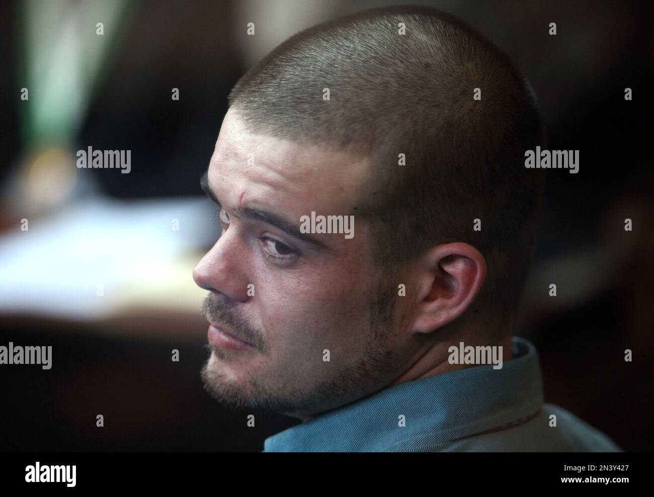 FILE - In this Jan. 11, 2012 file photo, Joran van der Sloot looks back ...