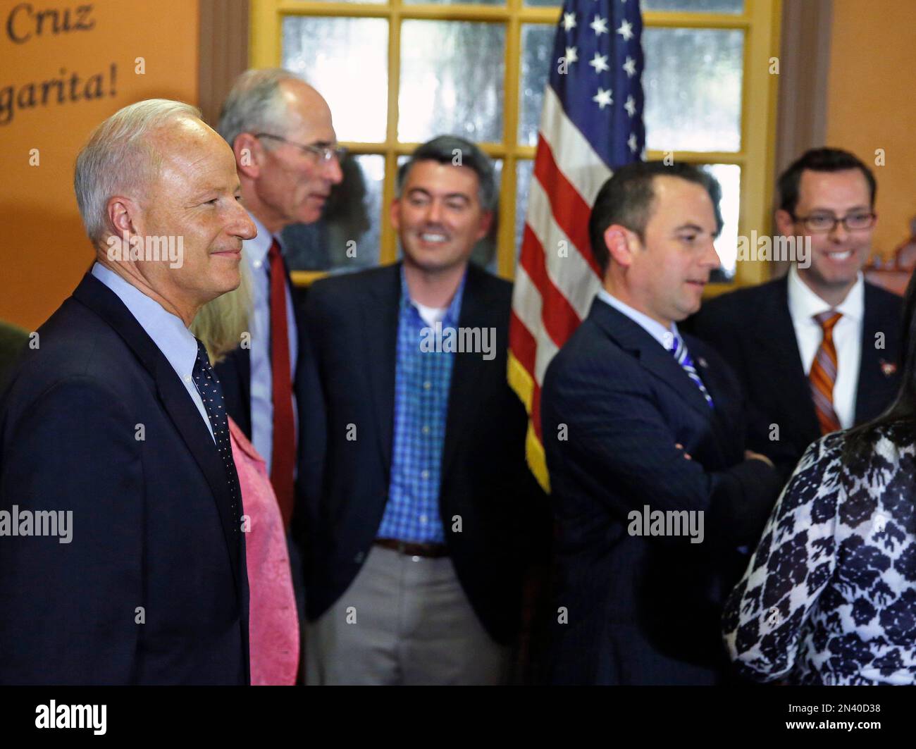 U.S. Rep. and current incumbent candidate Mike Coffman, left, R-Colo ...