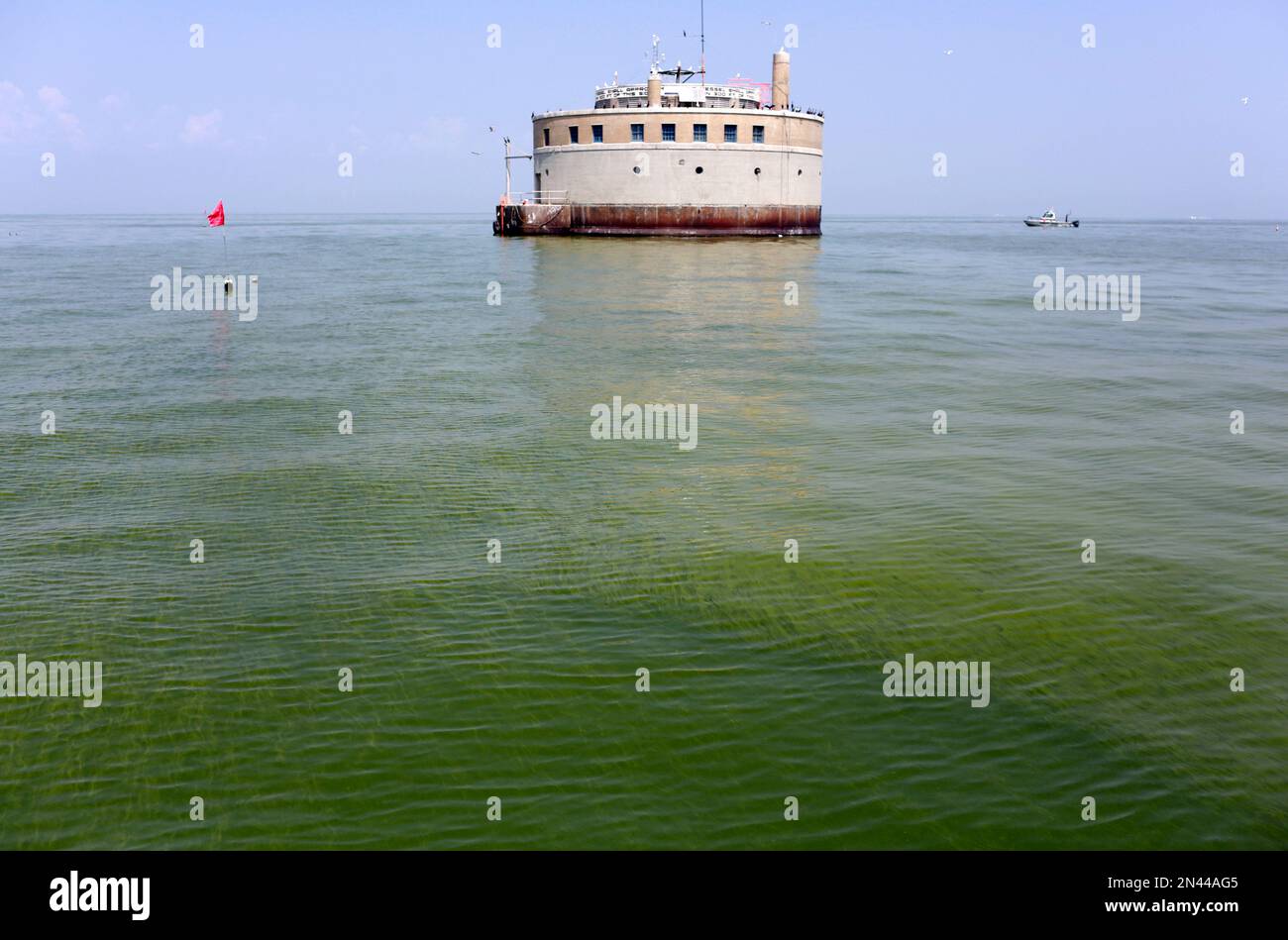 FILE - In this Aug. 3, 2014 file photo, The City of Toledo water intake ...