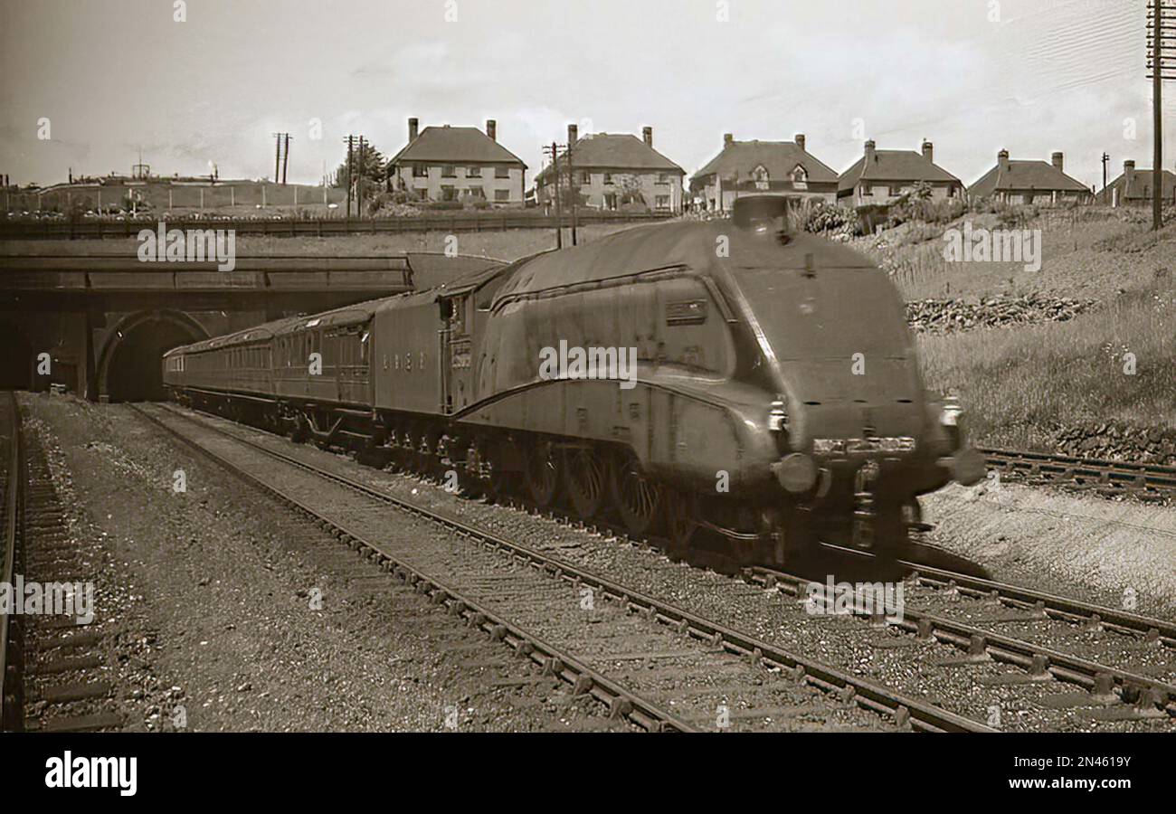 LNER A4 Klasse 4-6-2 Dampflokomotive Nr.2509 „Silver Link“, die 1939 ...