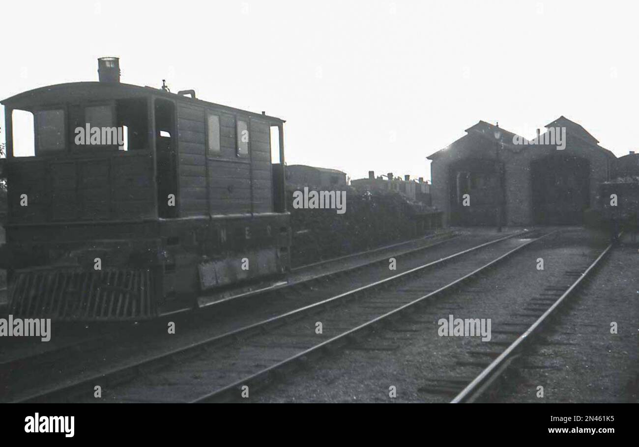 Ehemalige Straßenbahnlokomotive der Great Eastern Railway als LNER J70 ...