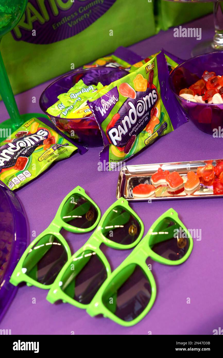 The WONKA Randoms candy bar is seen at an Emmy Awards gift suite on ...