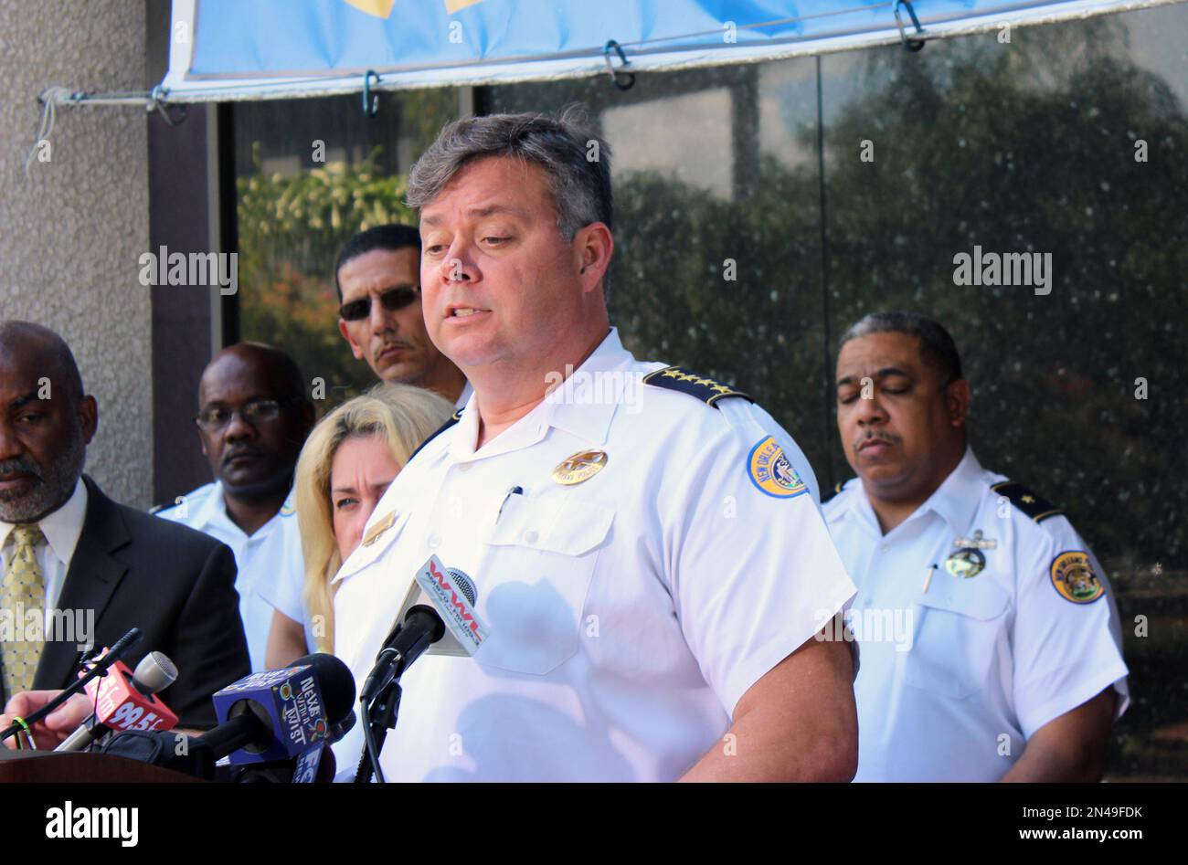 New Orleans Police Superintendent Ronal Serpas speaks at a news ...