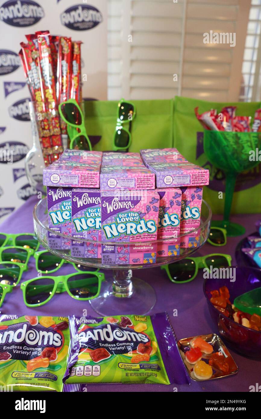 New WONKA Randoms and other candy is seen on display at the WONKA ...