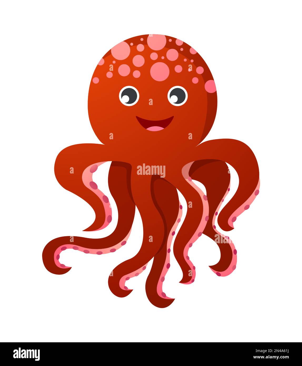 Oktopus cartoon vektor Stock-Vektorgrafiken kaufen - Alamy
