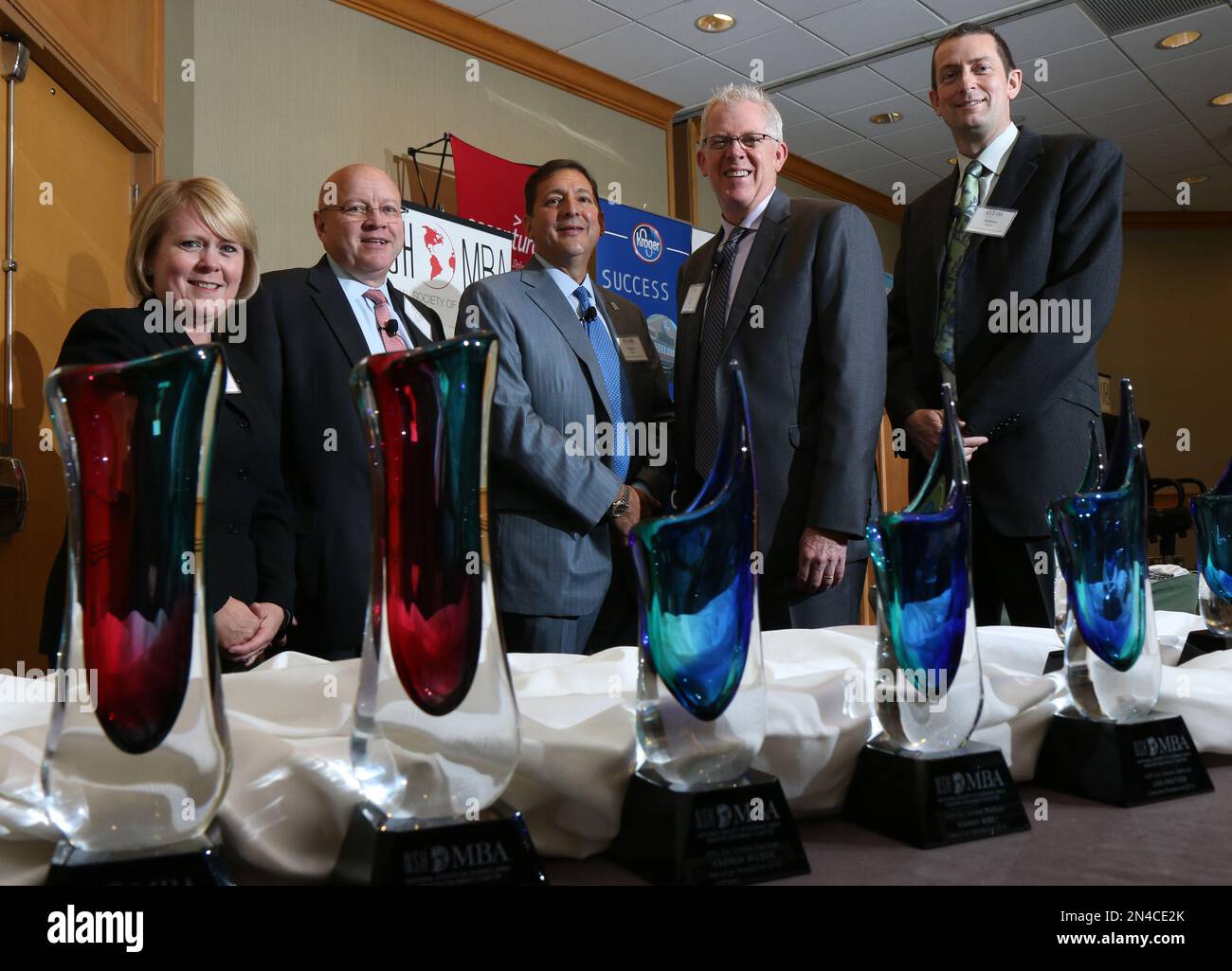 Chris Hjelm , of Kroger, Dave Bartlett, of GE-Aviation, Manny Rios, CEO ...