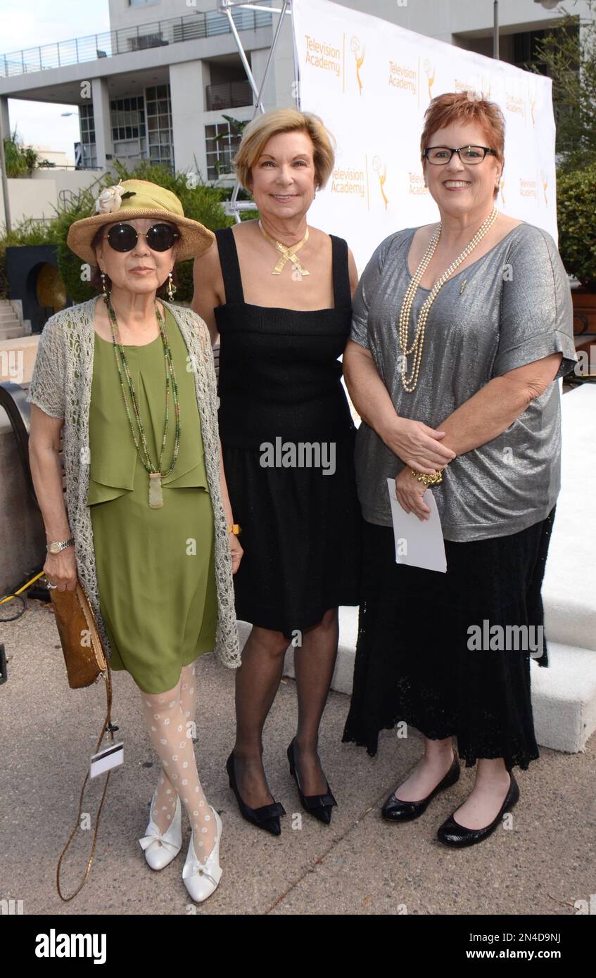 Mary Rose, guest curator and Television Academy governor, and from left ...