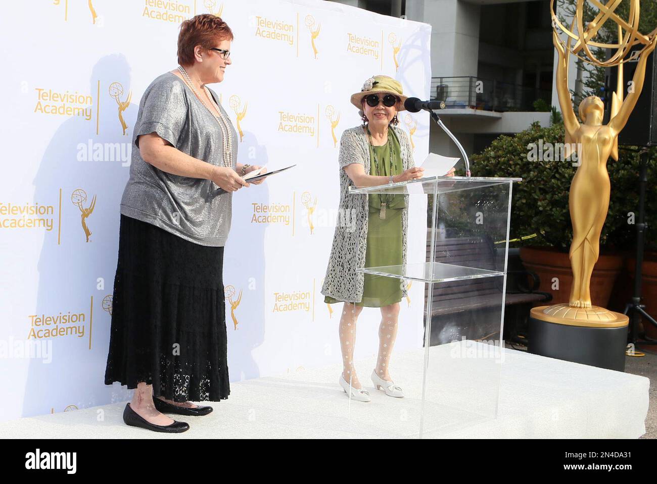Sue Bub, Television Academy governor, left, and Mary Rose, guest ...