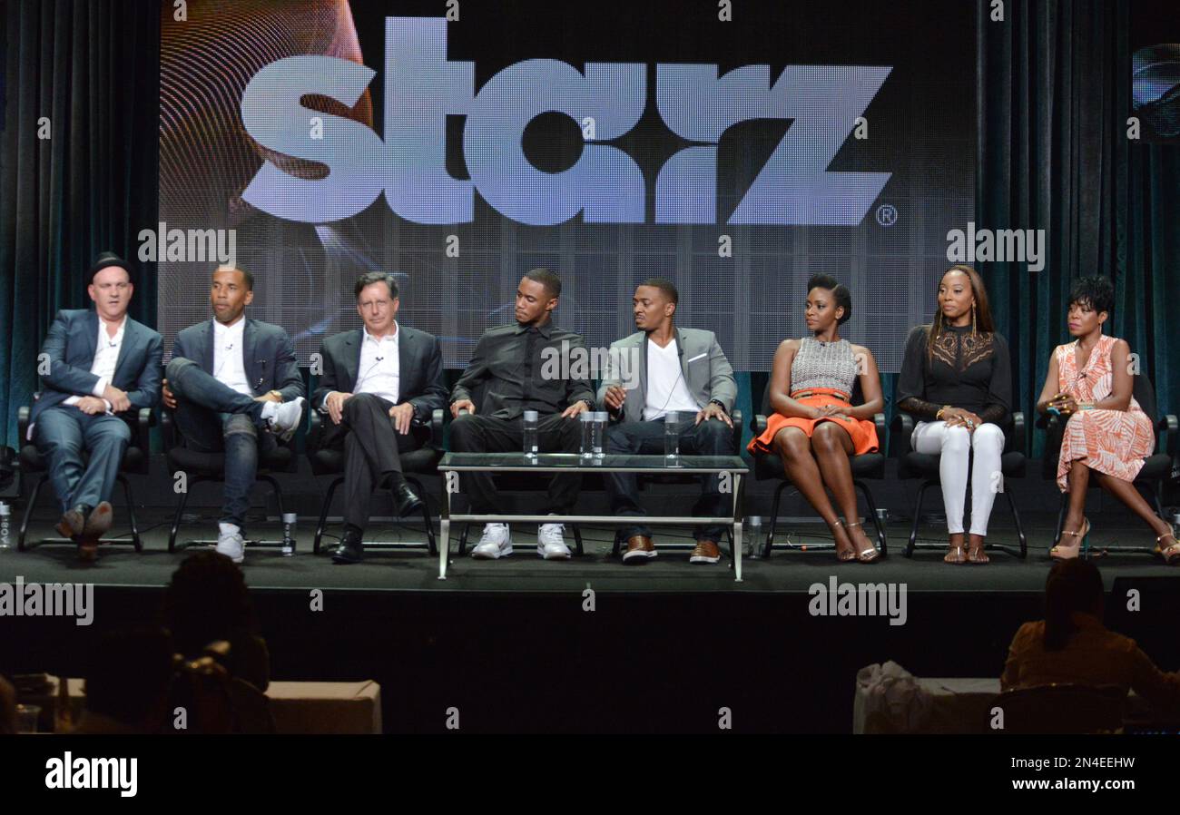 Executive producers Mike O'Malley, and from left, Maverick Carter, and ...