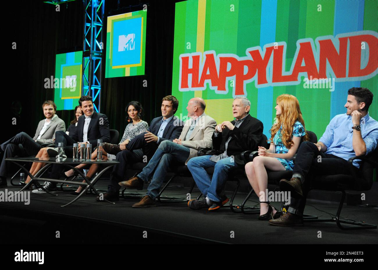 Creator Ben Epstein, and from left, Camille Guaty, Shane Harper, Bianca ...
