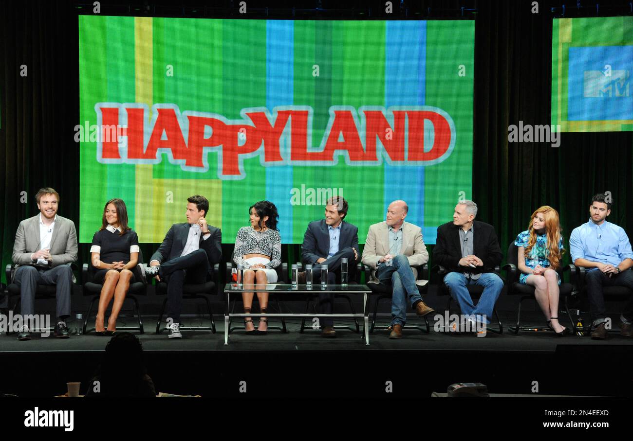 Creator Ben Epstein, and from left, Camille Guaty, Shane Harper, Bianca ...