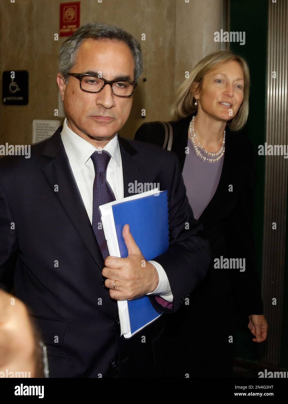 BNP Paribas general counsel Georges Dirani, accompanied by attorney ...