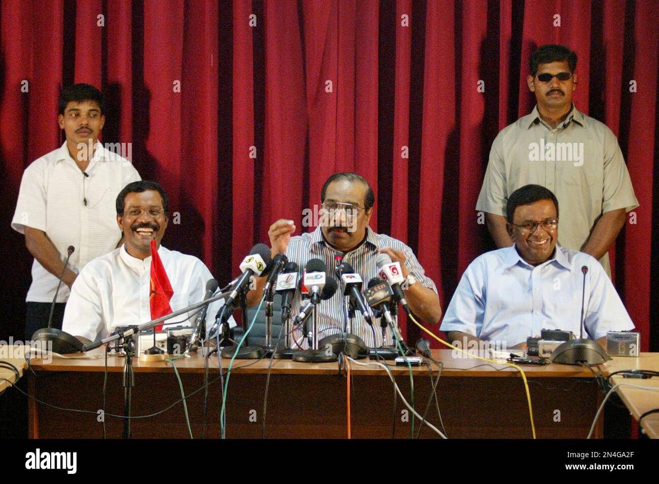 FILE - This Jan. 25, 2006, file photo Tamil Tiger rebel leaders, from ...