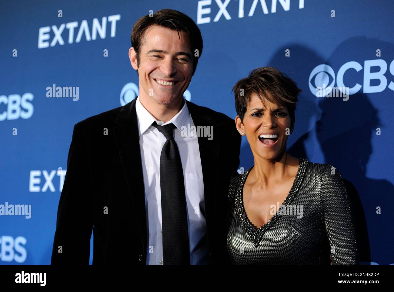 Goran Visnjic, left, and Halle Berry, cast members in the CBS science ...