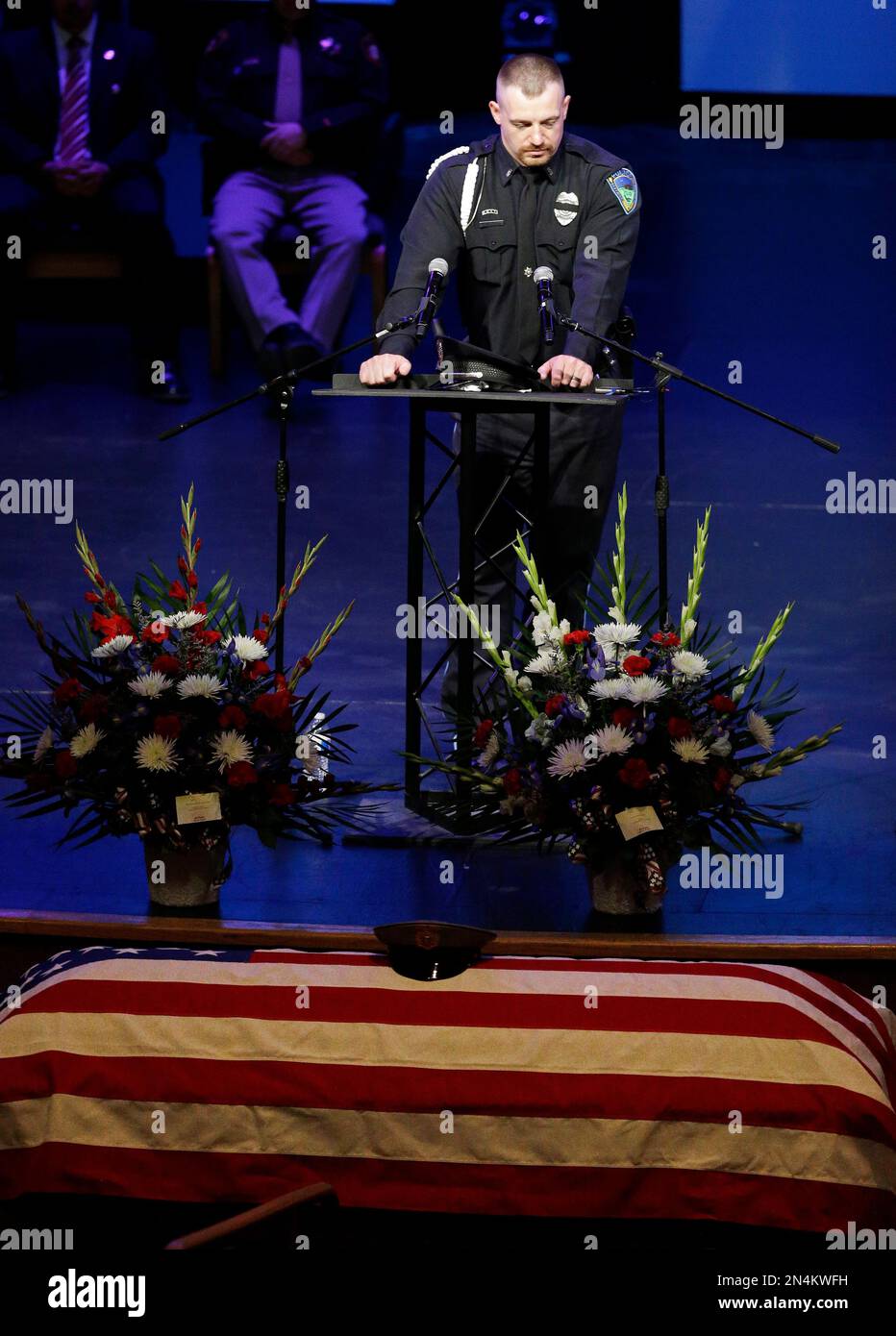 Robert Soldo speaks at the funeral of his brother Las Vegas ...
