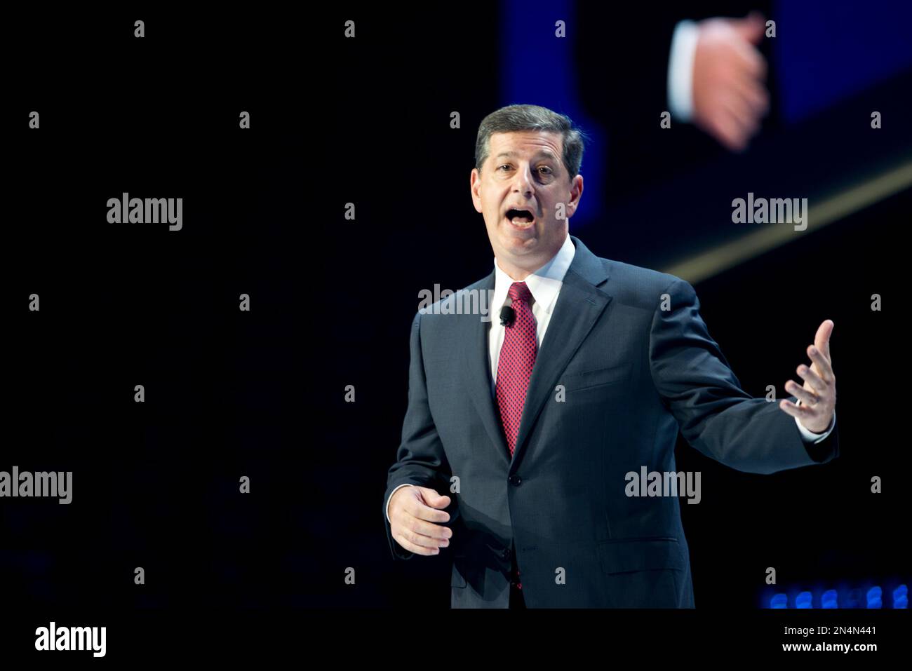 Bill Simon, President and CEO of Wal-Mart U.S., speaks during the ...