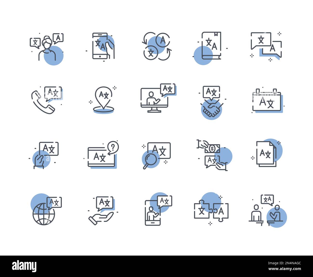 Zeichensprache linie symbole Ausgeschnittene Stockfotos und -bilder - Alamy