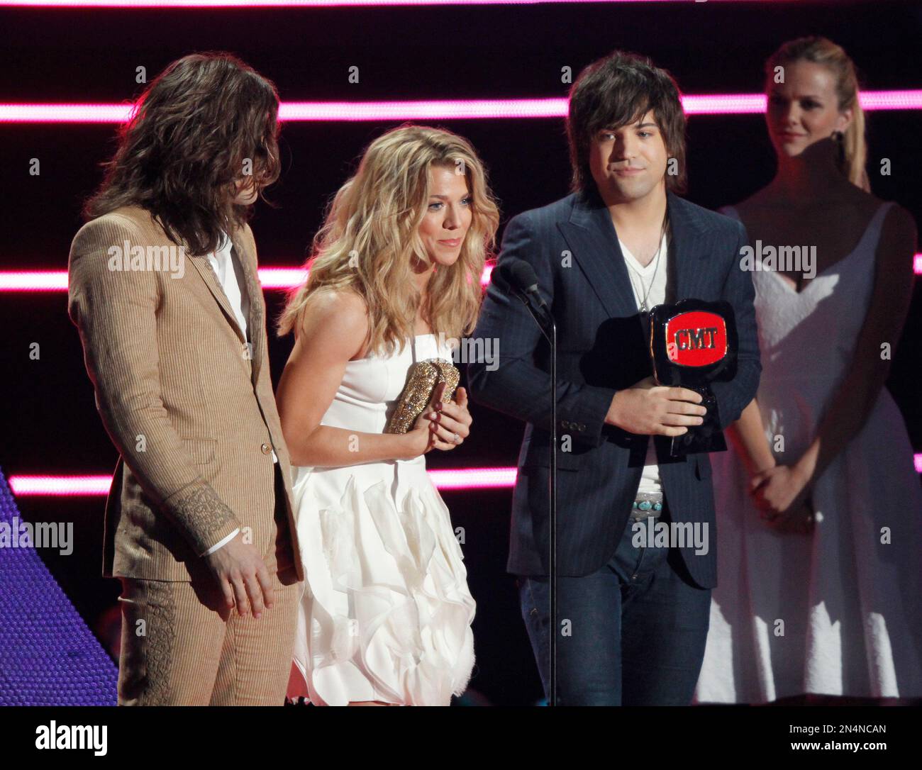 Reid Perry, and from left, Kimberly Perry and Neil Perry of the musical ...