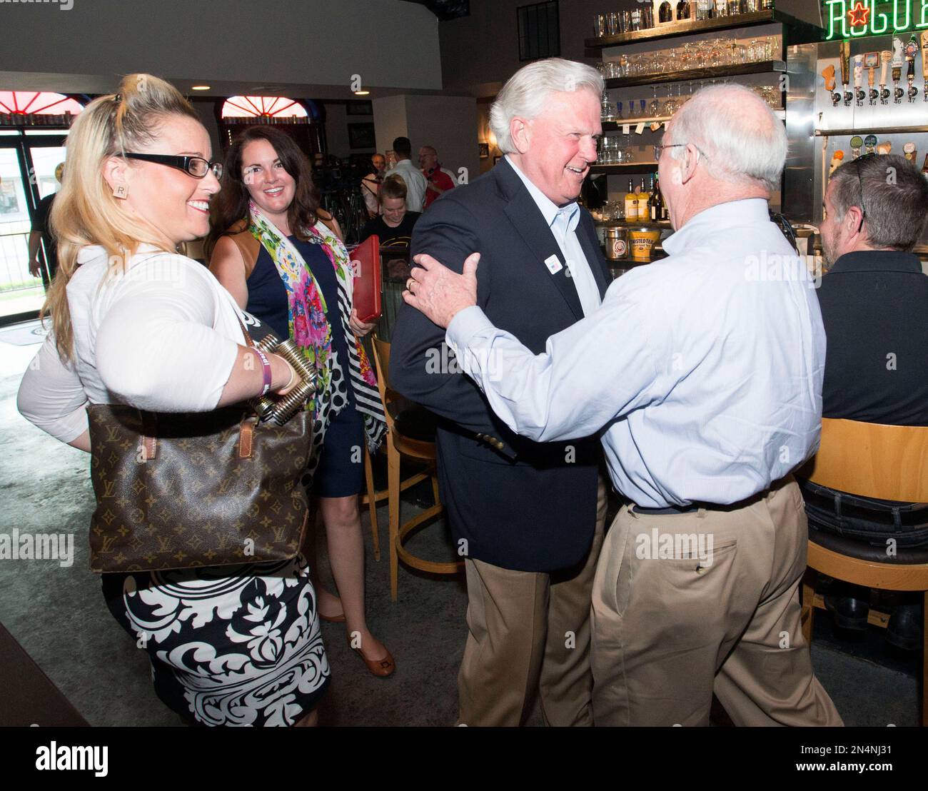 Former Alabama Congressman Parker Griffith, with assistant Bronwen ...