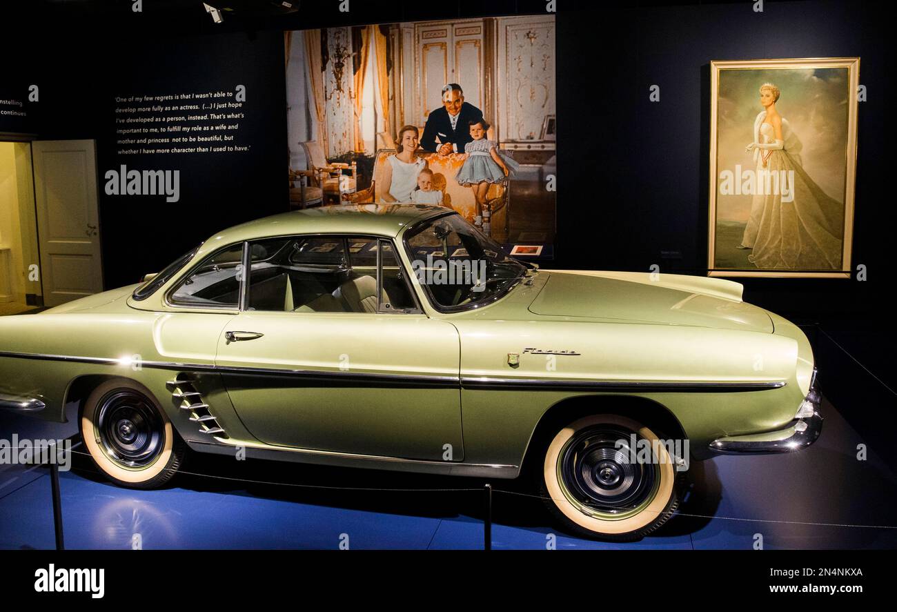 A car of Princess Grace is showed at an exhibition at Palace Het Loo in ...