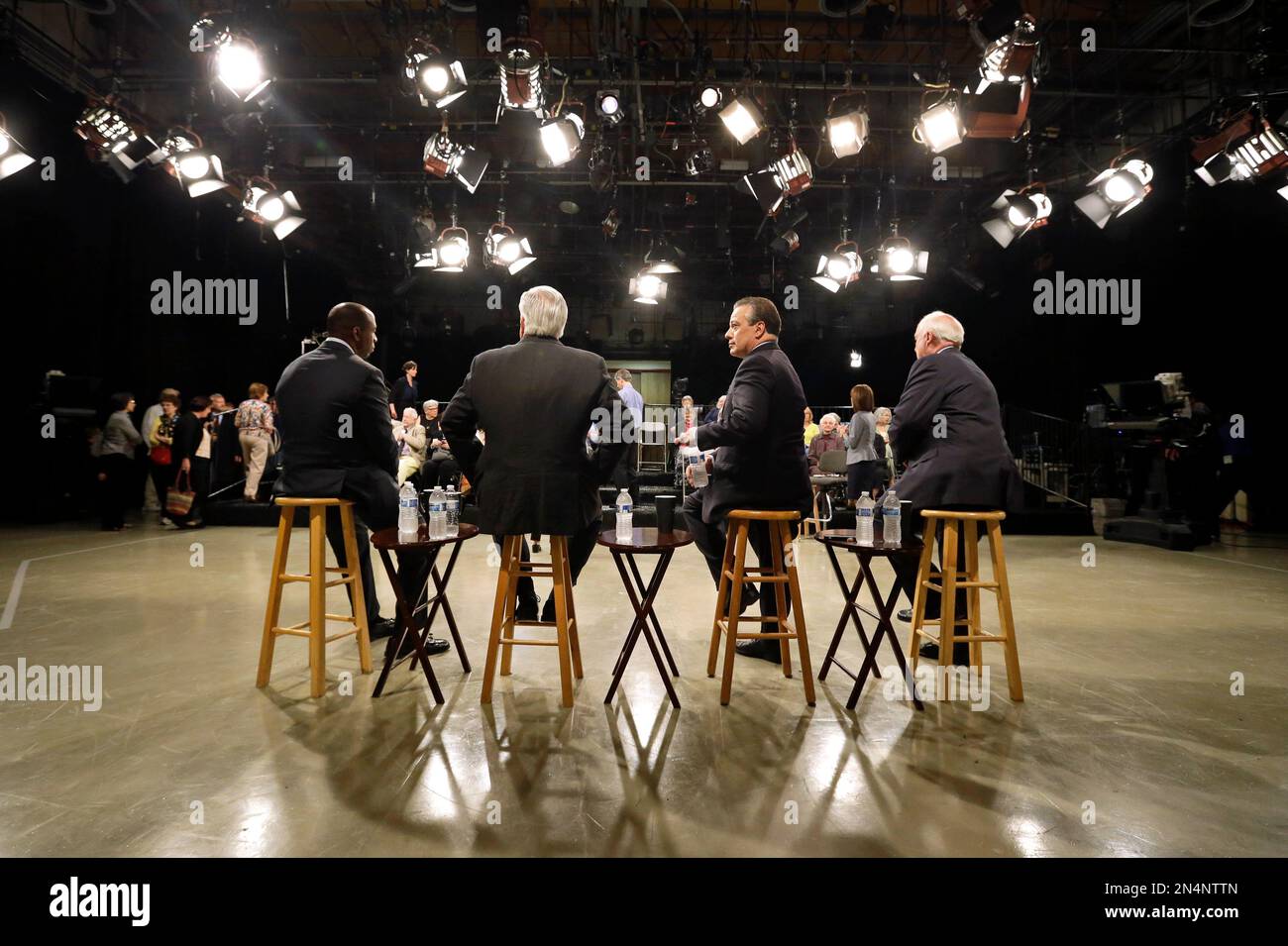 Republican gubernatorial candidates Charles Lollar, from left, Larry ...