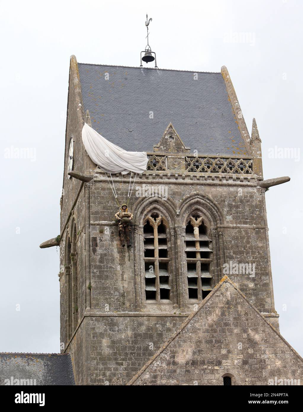 FILE - In this photo dated Friday, April 25, 2014, a dummy paratrooper ...