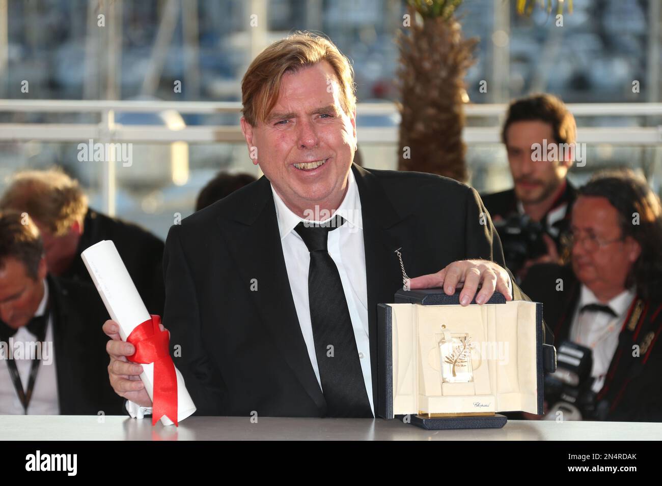 Actor Timothy Spall poses after winning the Best Actor for his role in ...