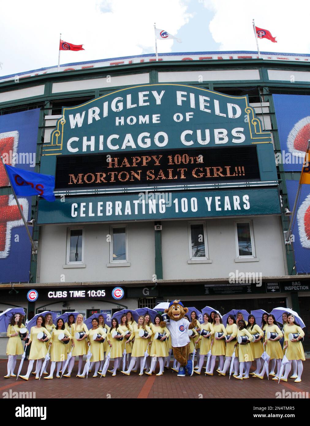 Morton Salt Girls strike the iconic pose with as they celebrate the ...