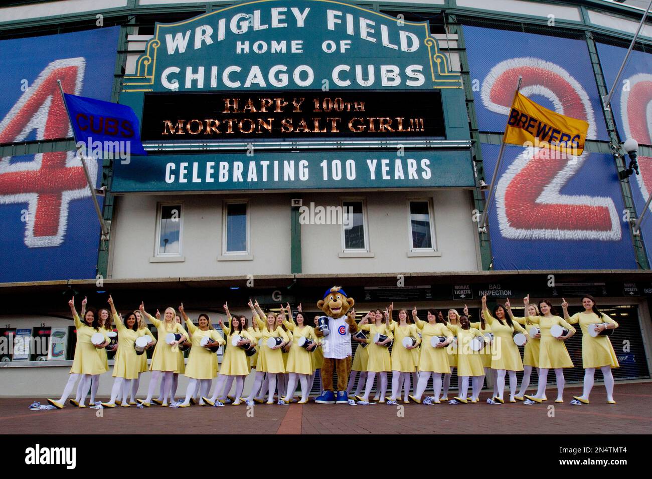Morton Salt Girls strike the iconic pose with as they celebrate the ...