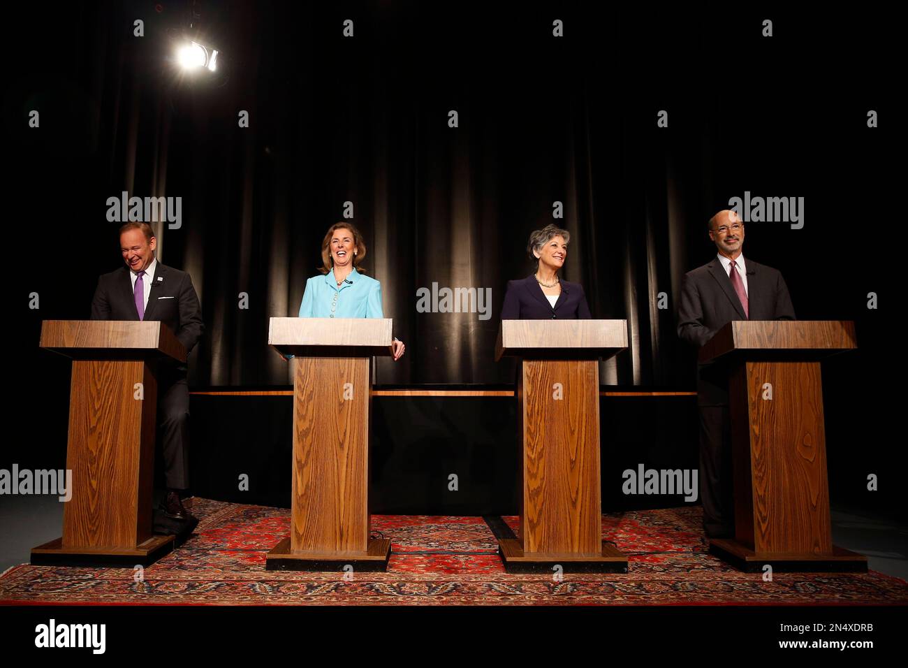 State treasurer Rob McCord, from left, and former state environmental ...
