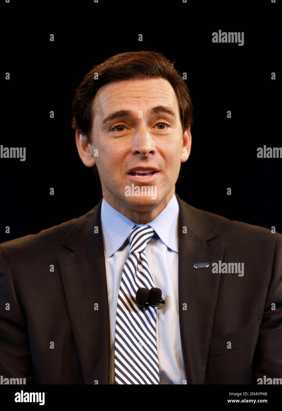 Ford Motor Company Chief Operating Officer Mark Fields speaks during a ...