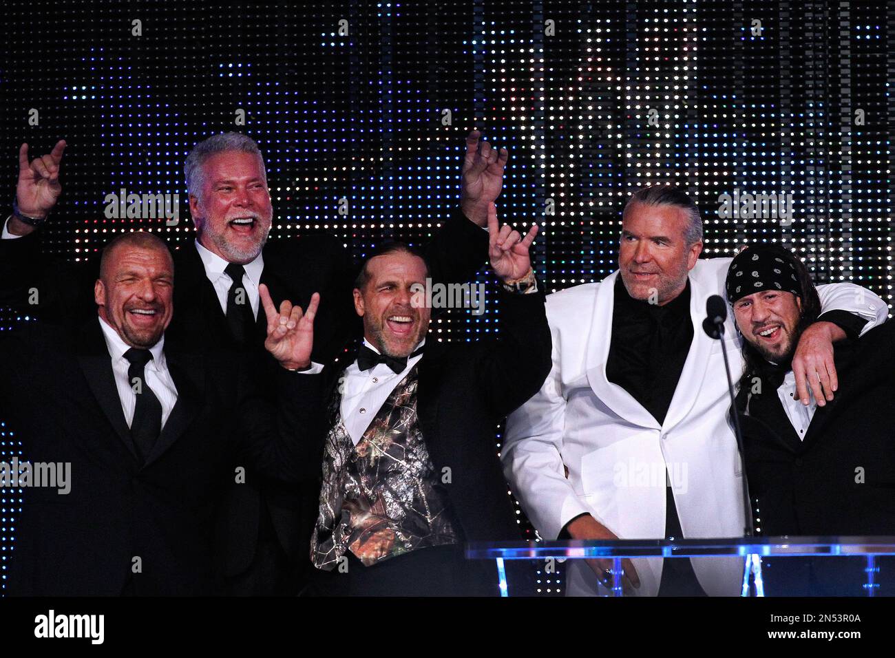 IMAGE DISTRIBUTED FOR WWE - From left to right, Paul Levesque aka ...