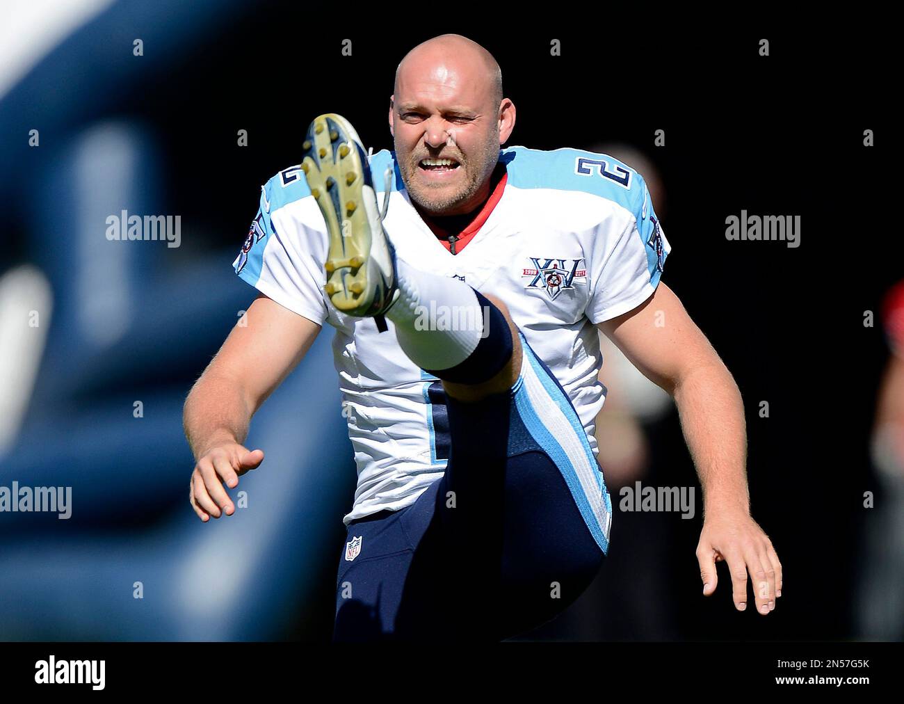 FILE -- This Sept. 22, 2013 file photo shows Tennessee Titans kicker ...