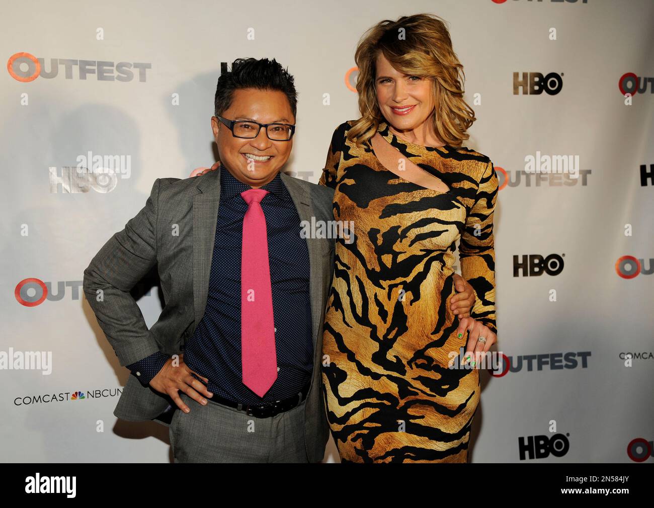 Fusion Achievement Award winner Alec Mapa, left, and actress Kristy ...