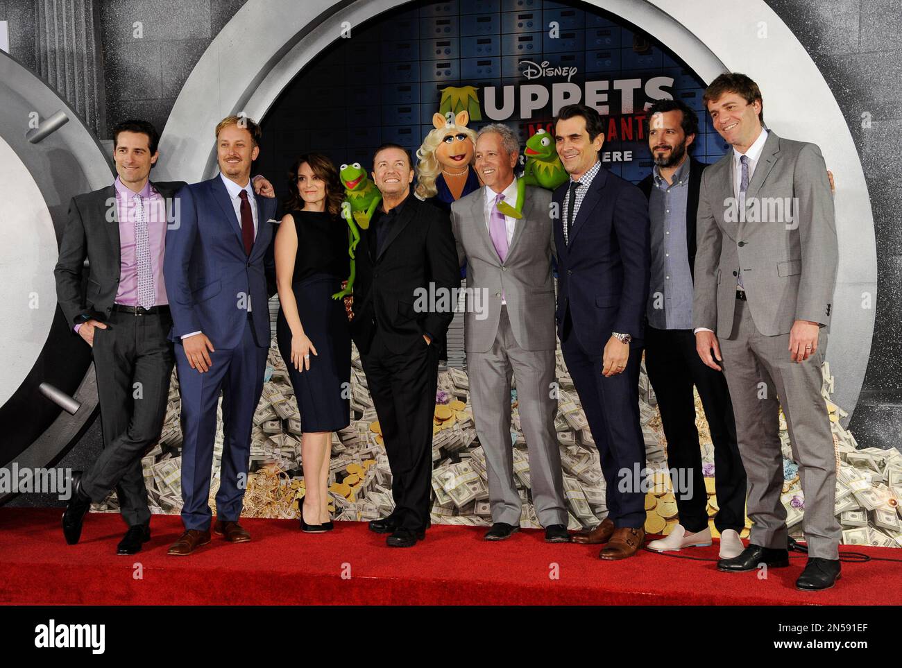 Left to right, "Muppets Most Wanted" executive producer/writer Nick ...