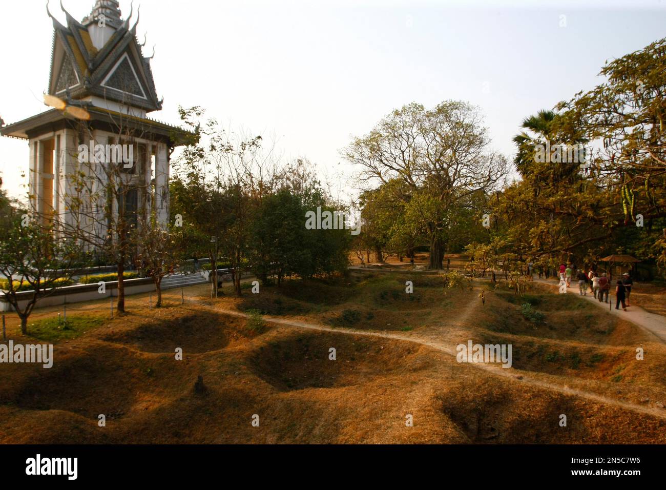 In this photo taken Wednesday, Feb. 19, 2014, visitors walk by the mass ...