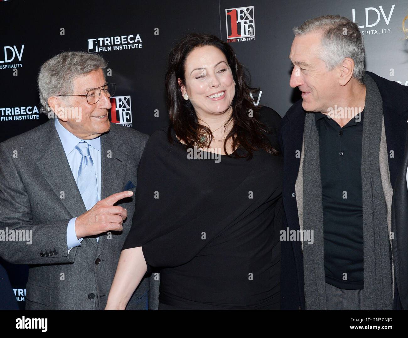 First Time Fest co-founder Johanna Bennett poses with her father Tony ...