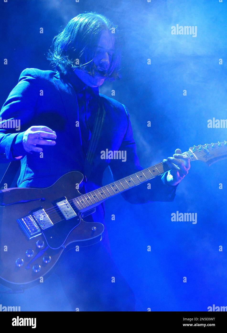 Jamie Cook of the rock band Arctic Monkeys performs in concert at ...