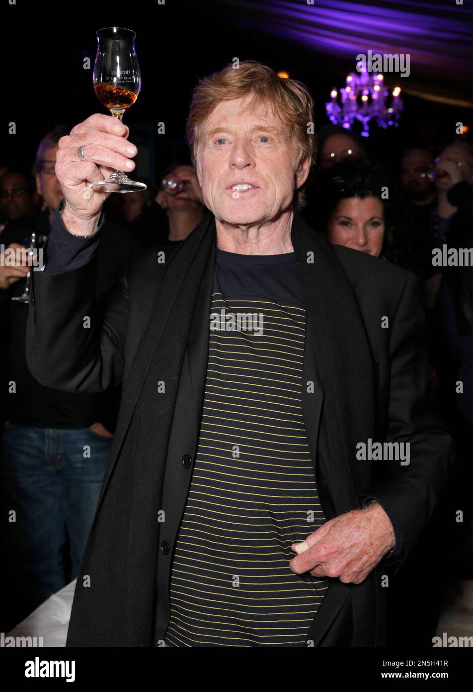 IMAGE DISTRIBUTED FOR HENNESSY - Robert Redford toasts with Paradis ...