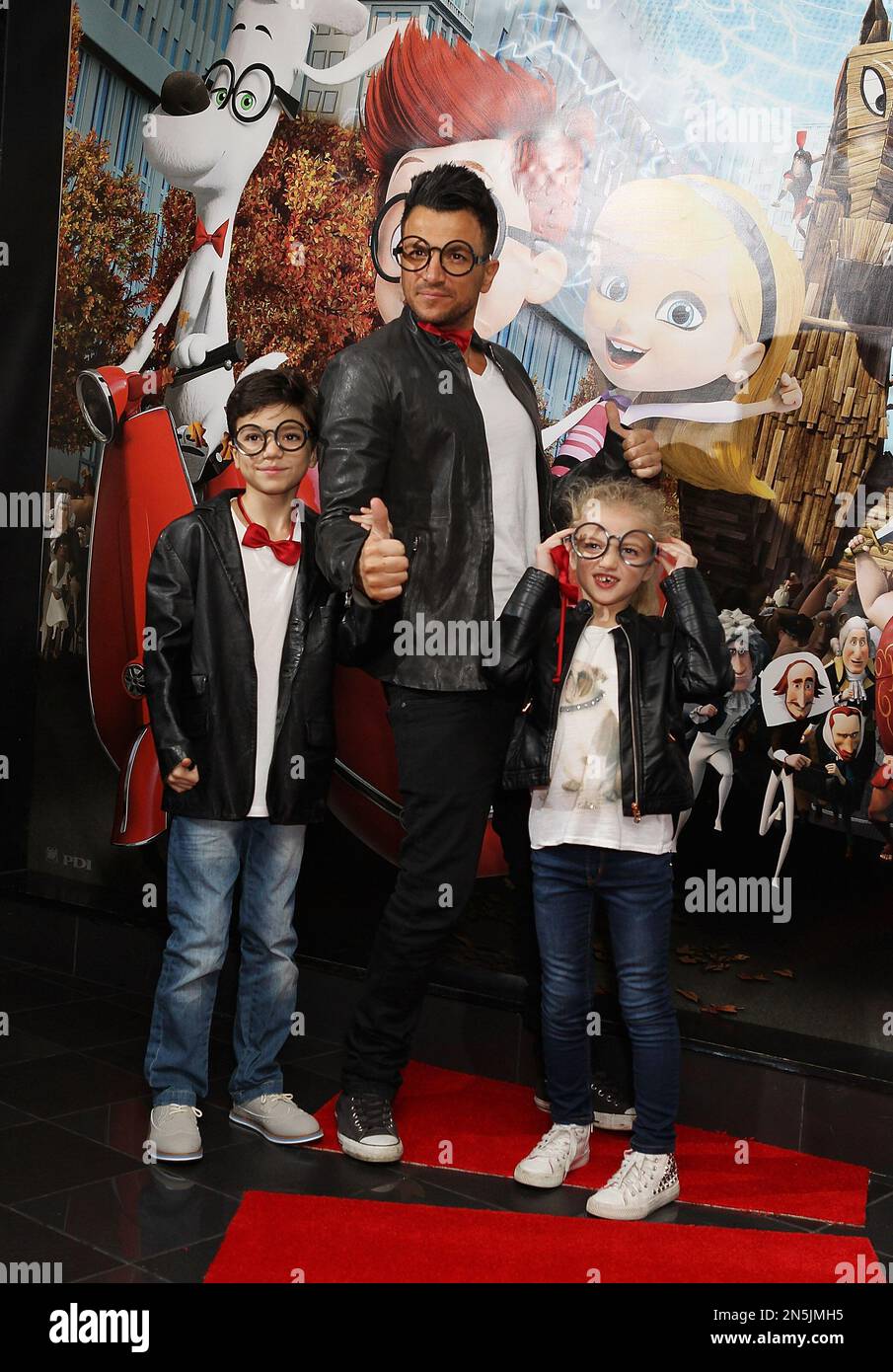 Peter Andre and his two children Princess Tiaamii Crystal Esther Andre ...