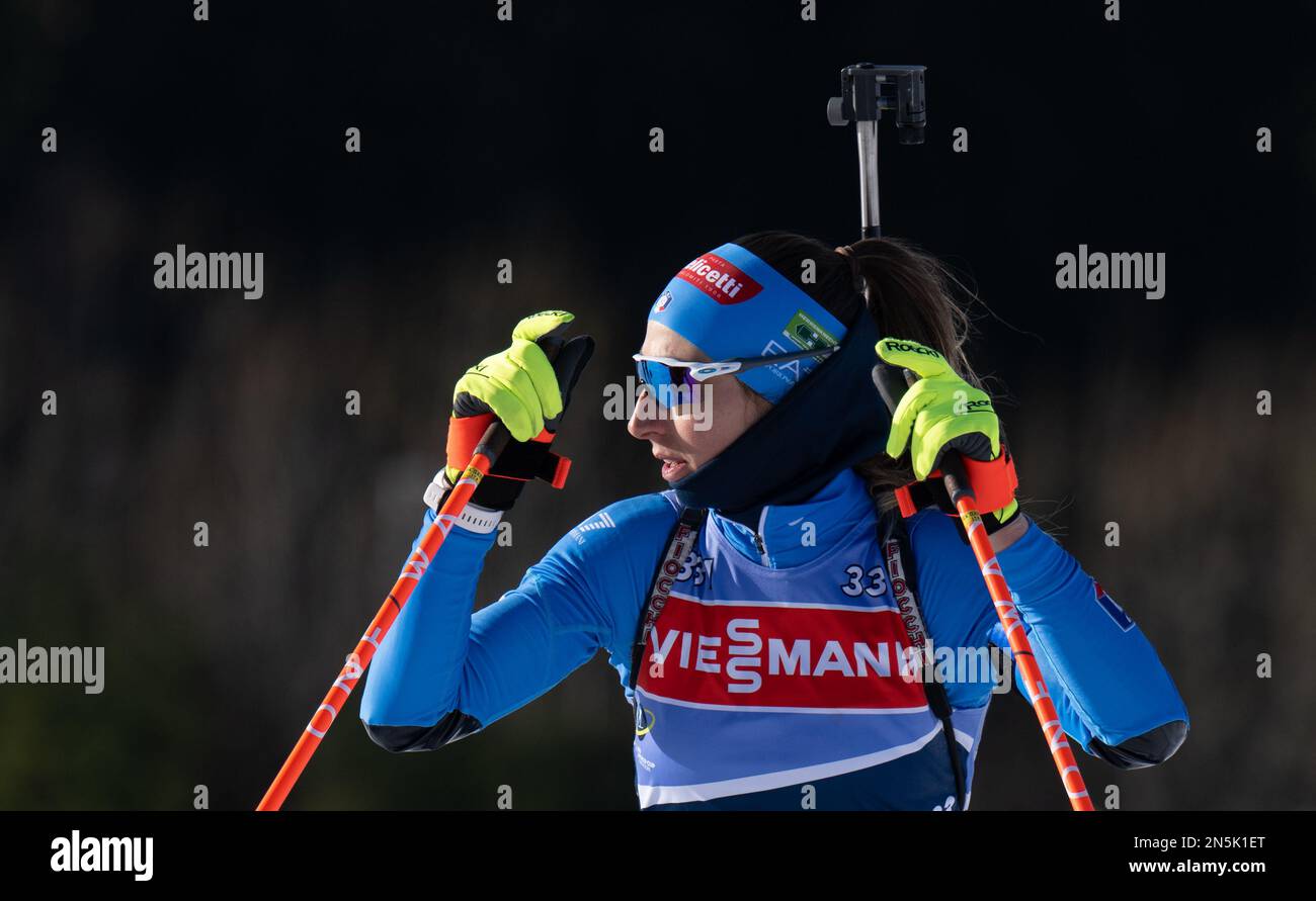 09. Februar 2023, Thüringen, Oberhof: Biathlon: Weltmeisterschaft ...