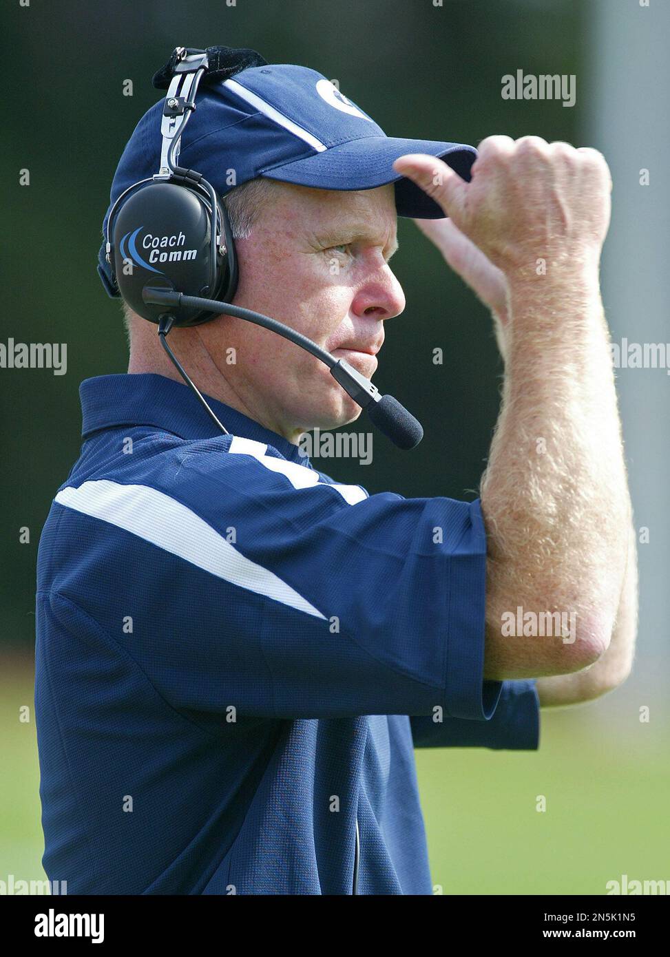 FILE - In this Sept. 16, 2006, file photo, Georgetown coach Kevin Kelly ...