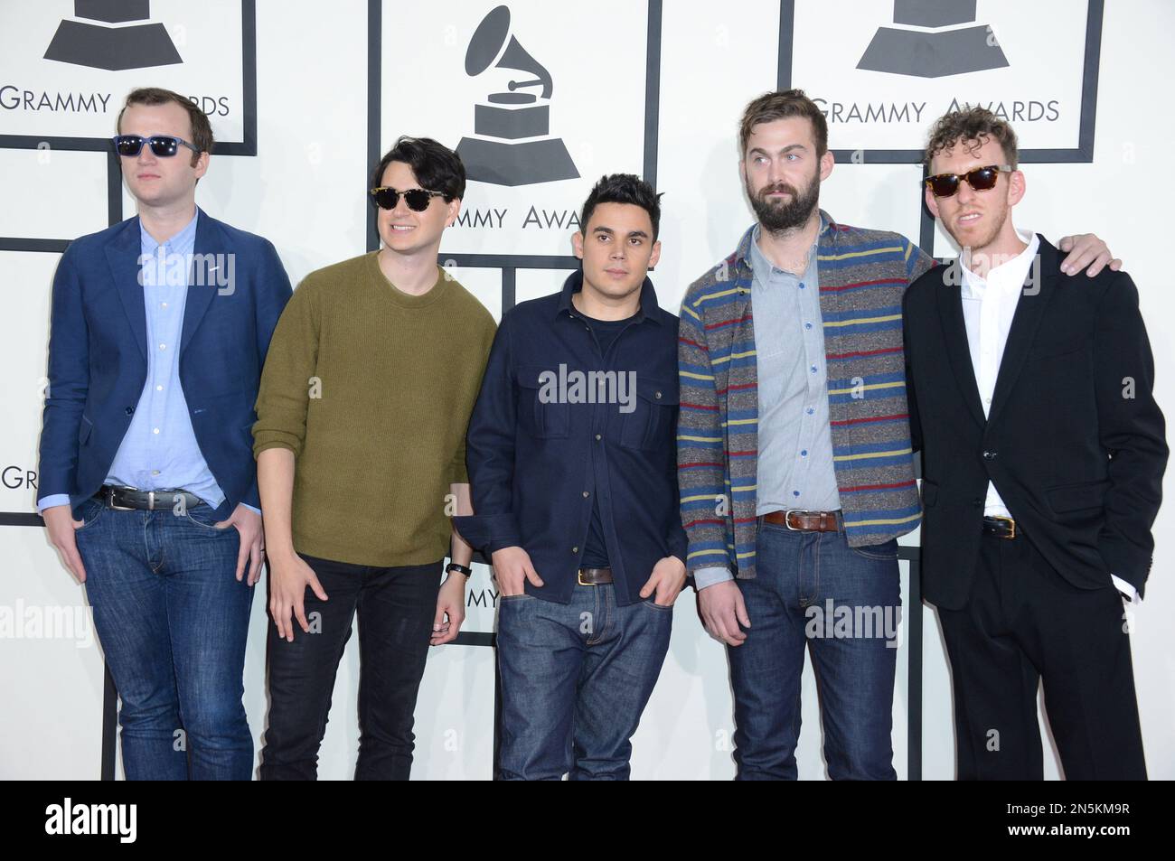 From left, Chris Baio, Ezra Koenig, Rostam Batmanglij, Chris Tomson of ...