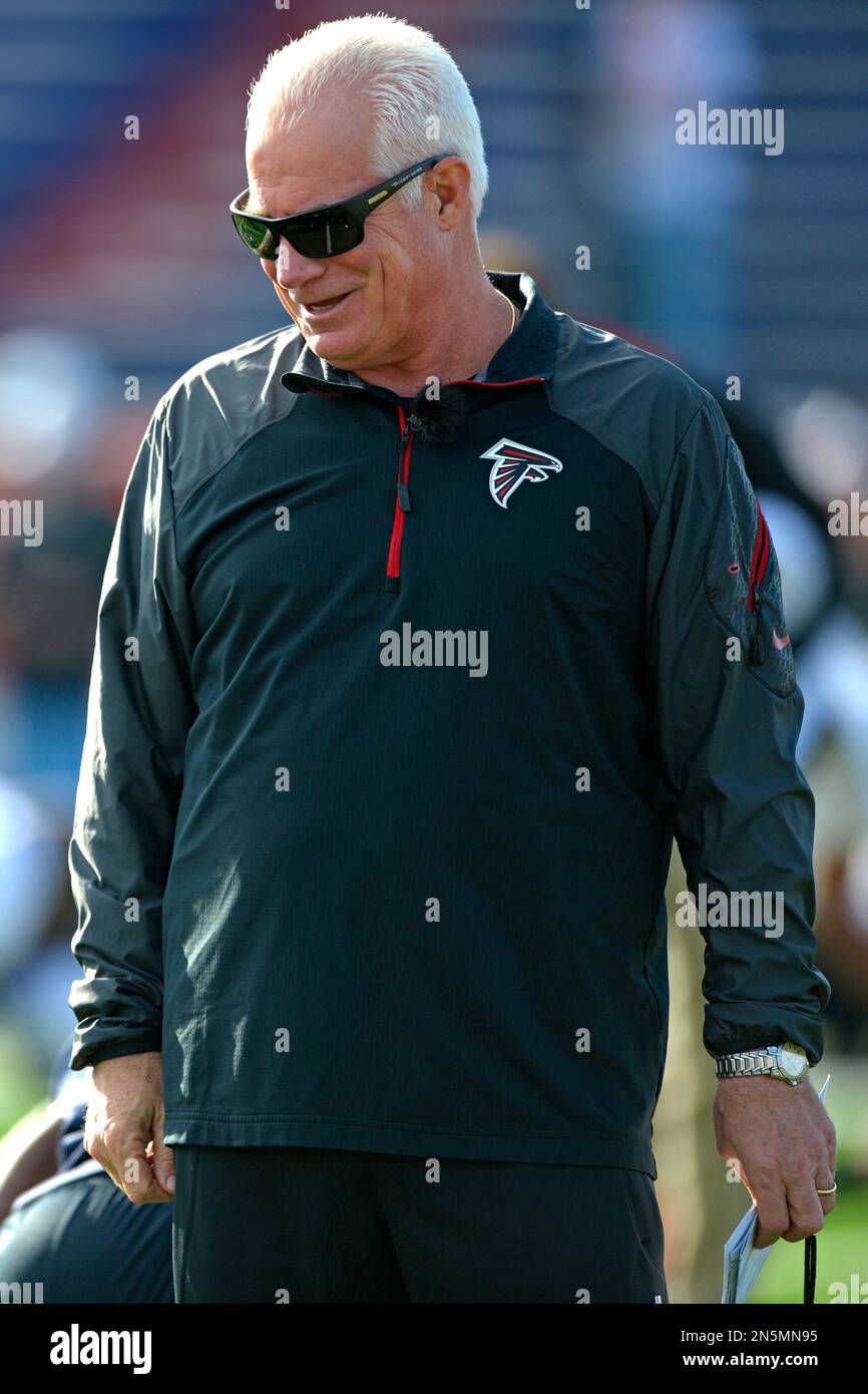 North Squad head coach Mike Smith of the Atlanta Falcons watches as his ...