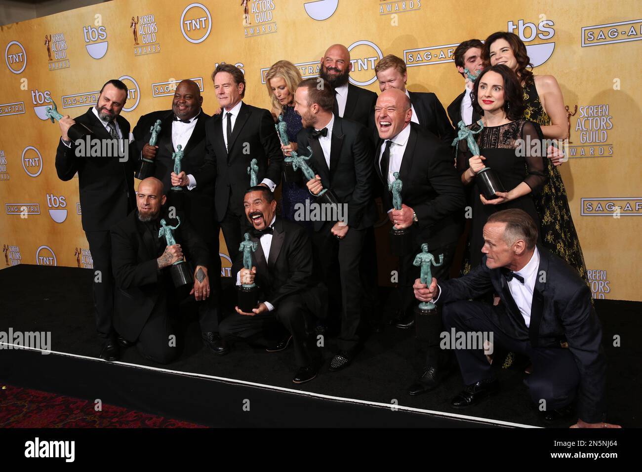 From left, back row Patrick Sane, Lavell Crawford, Bryan Cranston, Anna ...