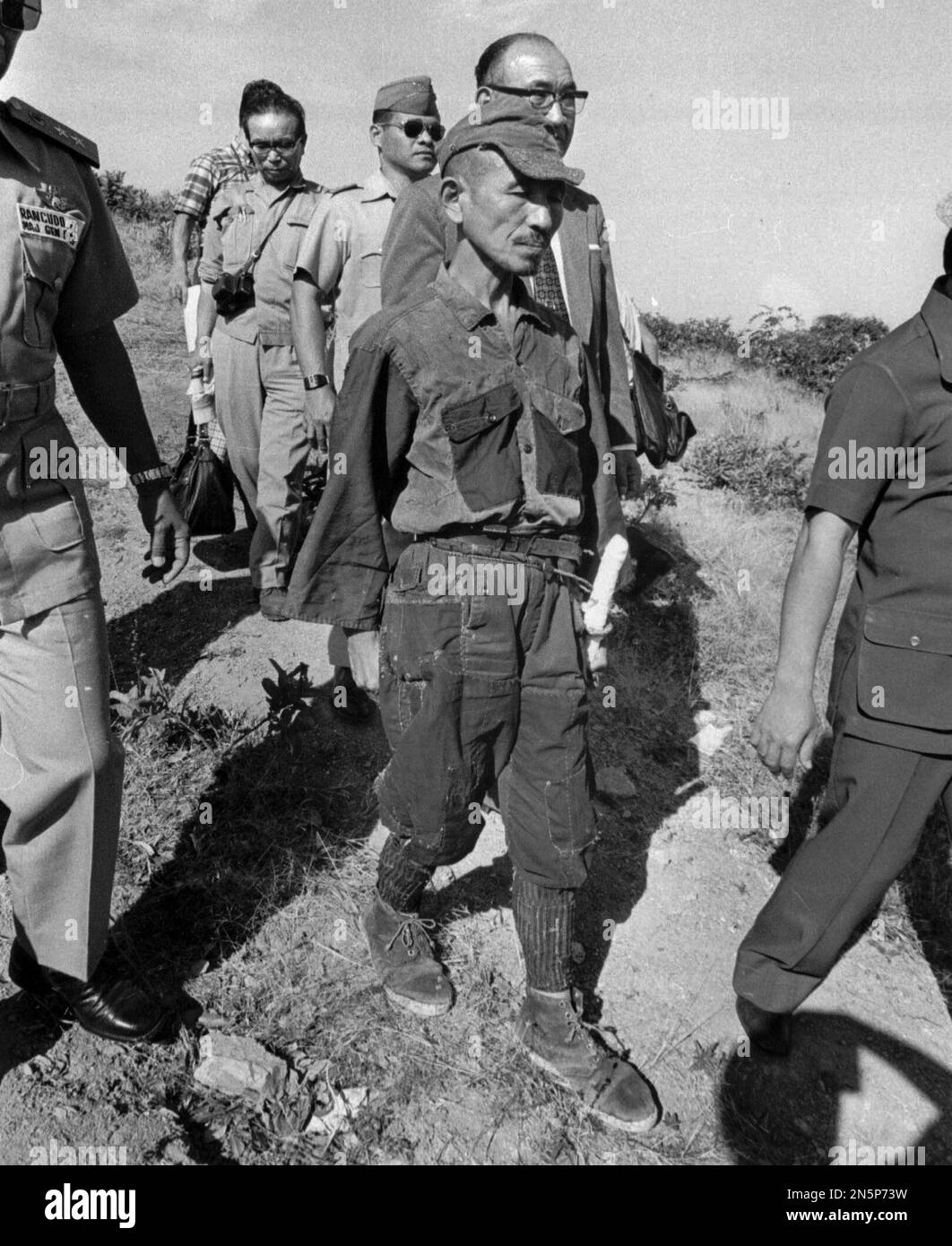 FILE - In this March, 1974 file photo, Hiroo Onoda, wearing his 30-year ...